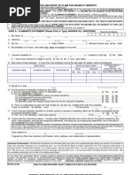 Social Security Disability Application Form | PDF | Social Security ...