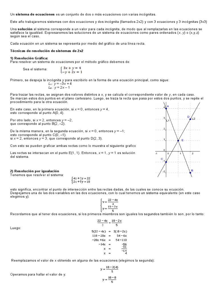 Sist Ecuac 2011 | PDF | Ecuaciones | Fracción (Matemáticas)