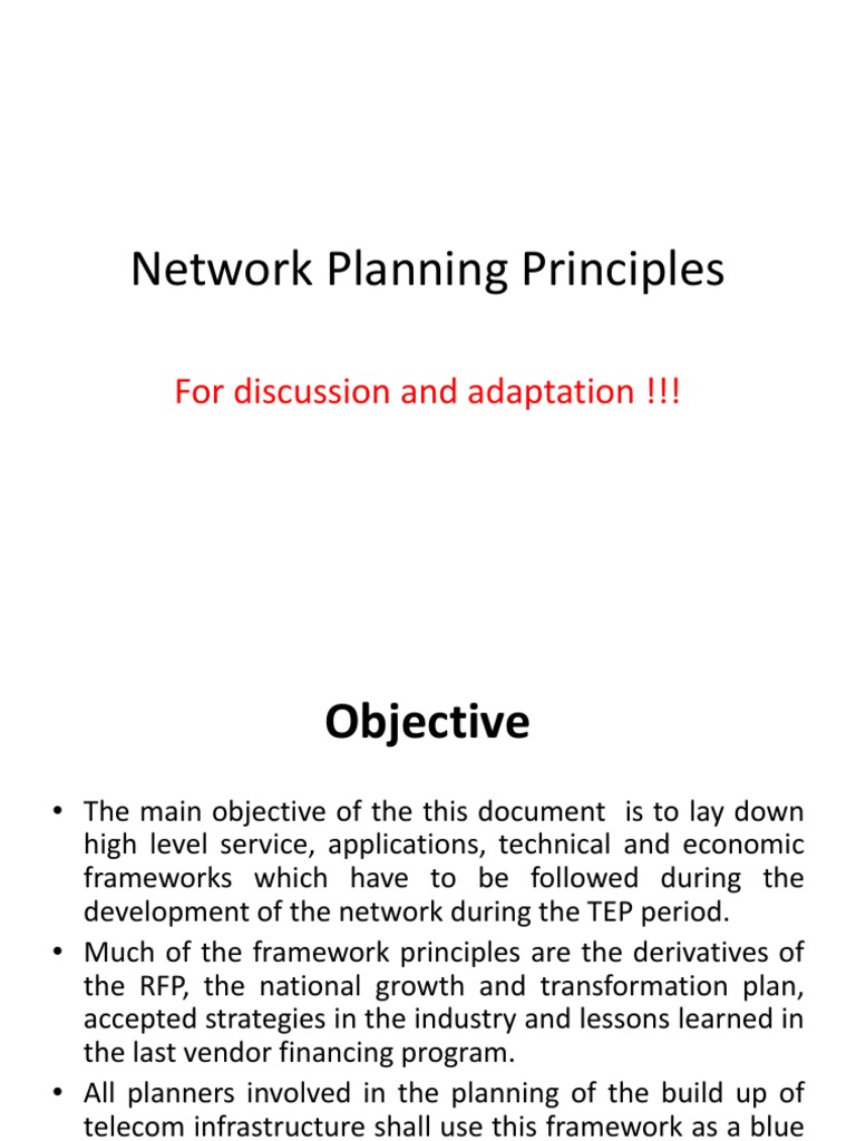 Network Planning Principles | PDF | Network Topology | Computer Network