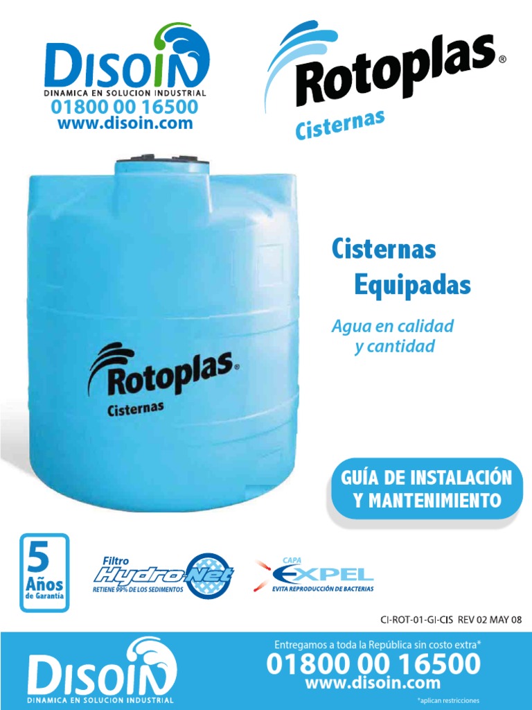 Guía completa para la instalación y uso de cisternas equipadas de agua | PDF | Bomba | Hormigón