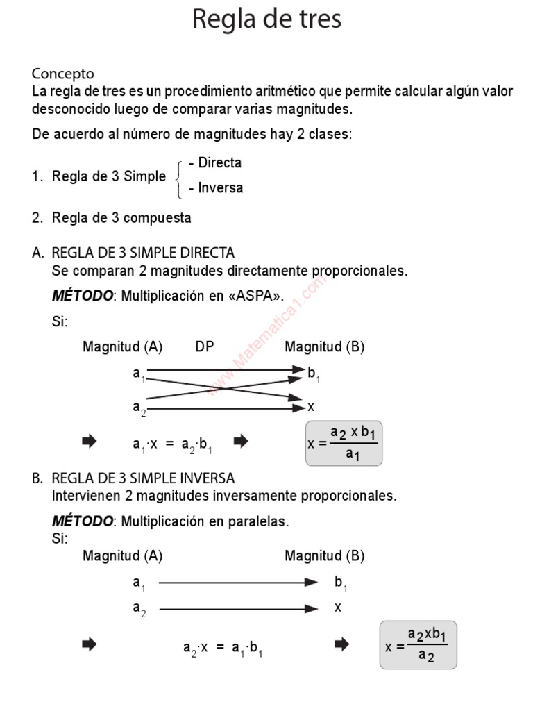 5 - Regla de Tres | PDF