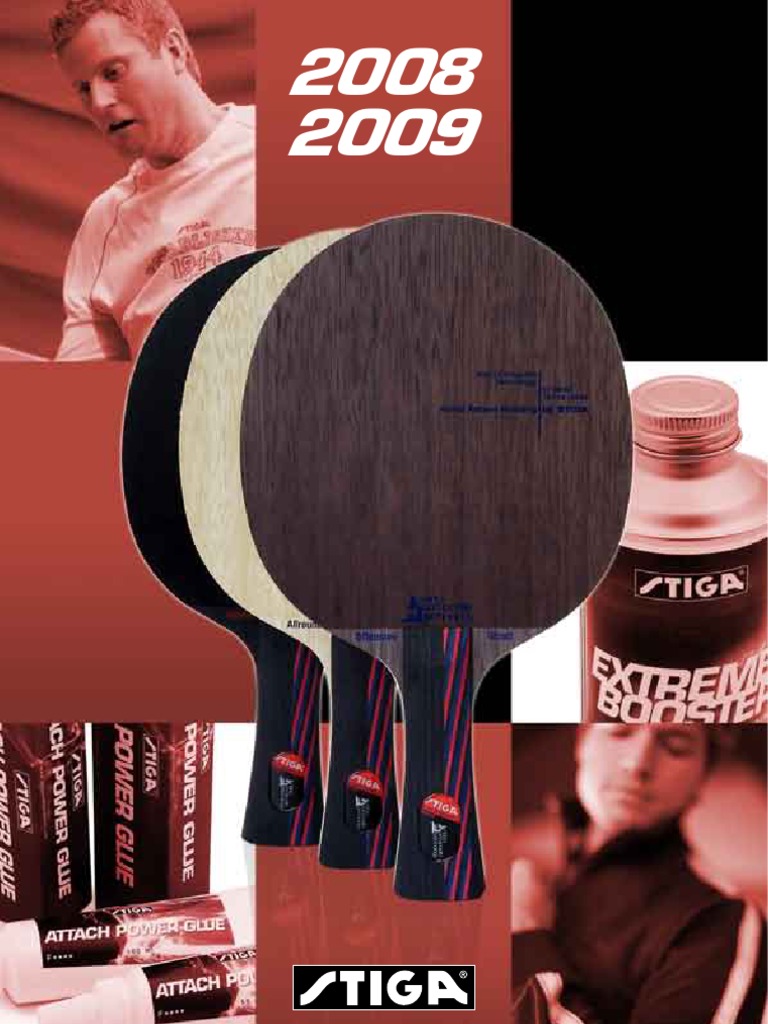 STIGA Table Tennis Catalogue 2025 | PDF | Titanium | Table Tennis