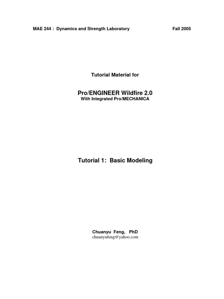 Tutorial01 Basic - Modeling | PDF
