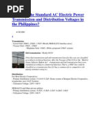 Voltage Standards in the Philippines | PDF | Mains Electricity ...