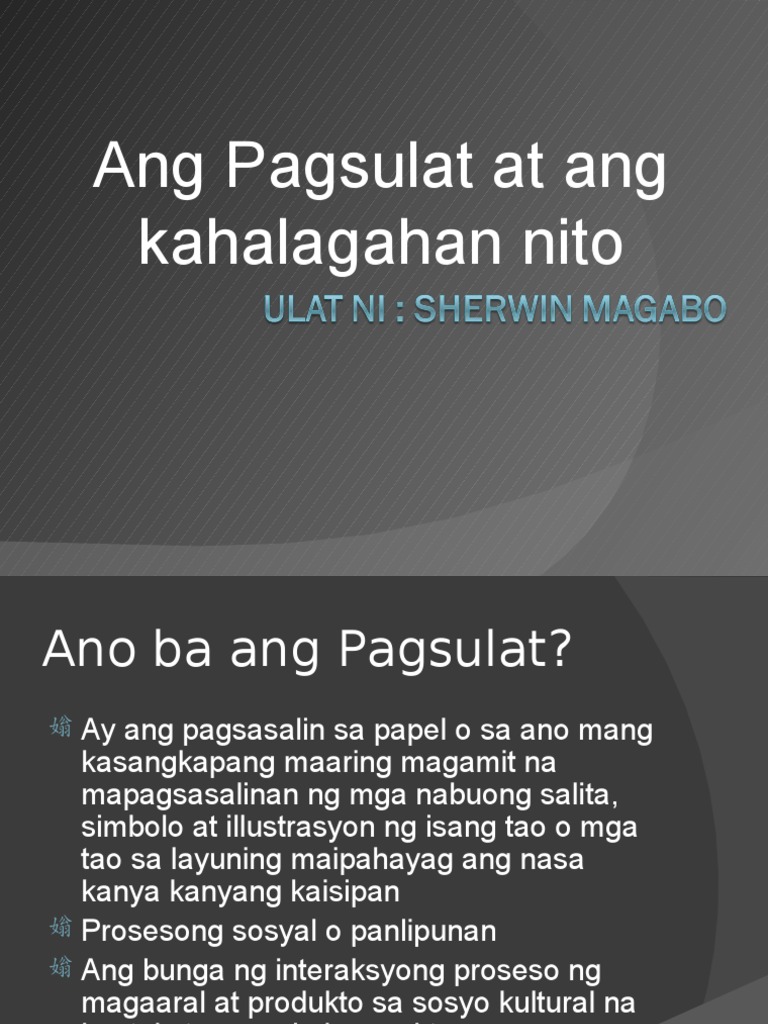 Ulat - Pagsulat | PDF