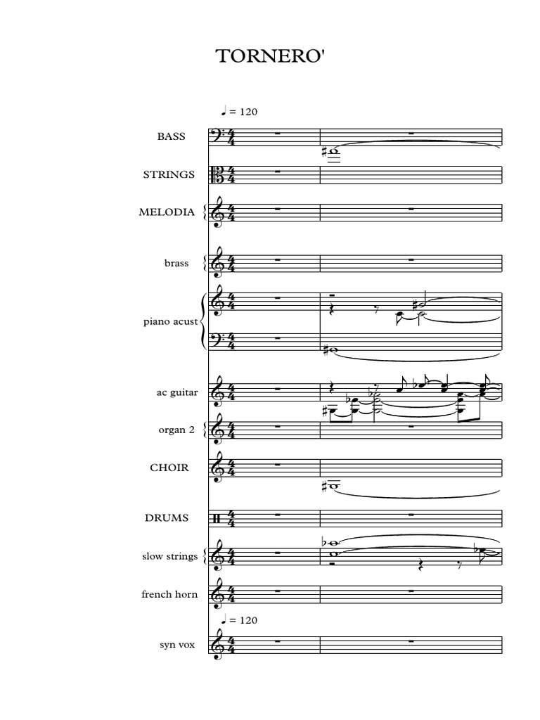 Tornero' PDF | PDF | Instrumentos de cuerda | Bajo