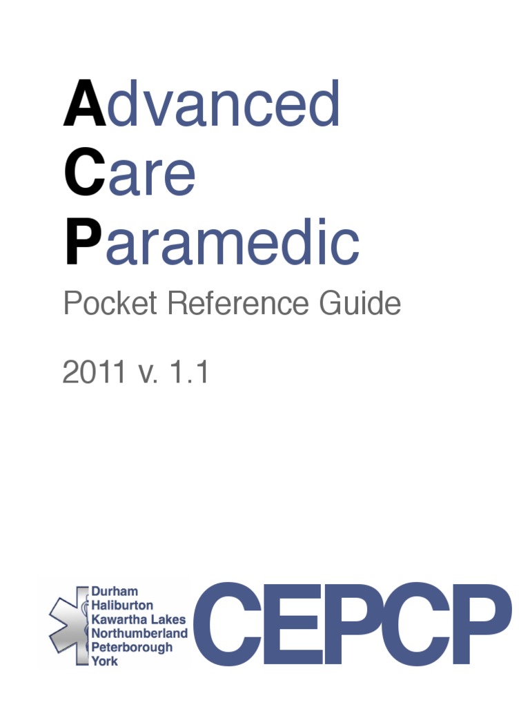 ACP Pocketbook | PDF | Cardiopulmonary Resuscitation | Cardiac Arrest