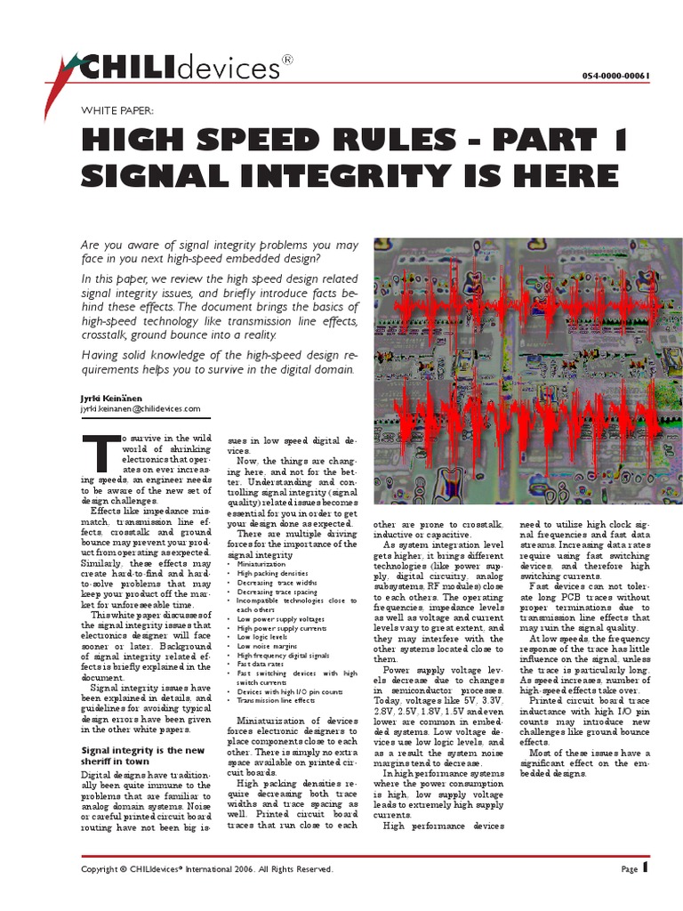 0S4-0000-00061 - High Speed Rules - Part 1 | PDF