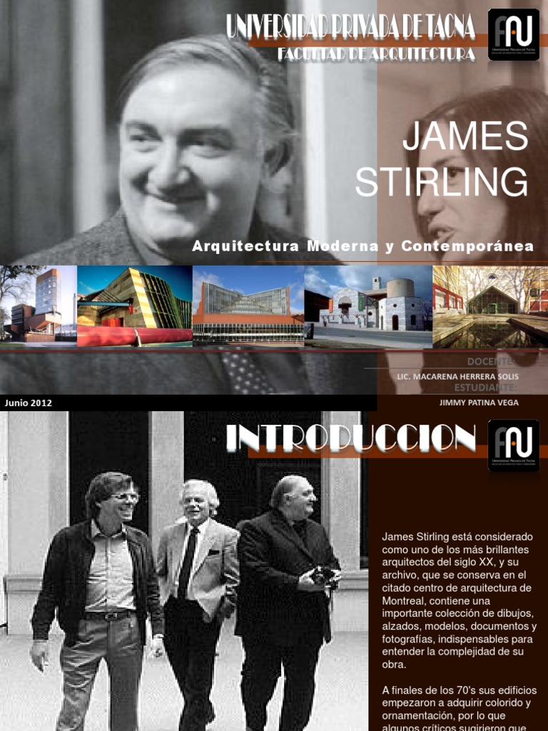 Obras destacadas de James Stirling | PDF | Diseño arquitectonico ...