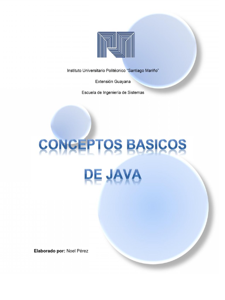 Conceptos Basicos de Java PDF | PDF | Objeto (informática) | Java (lenguaje de programación)