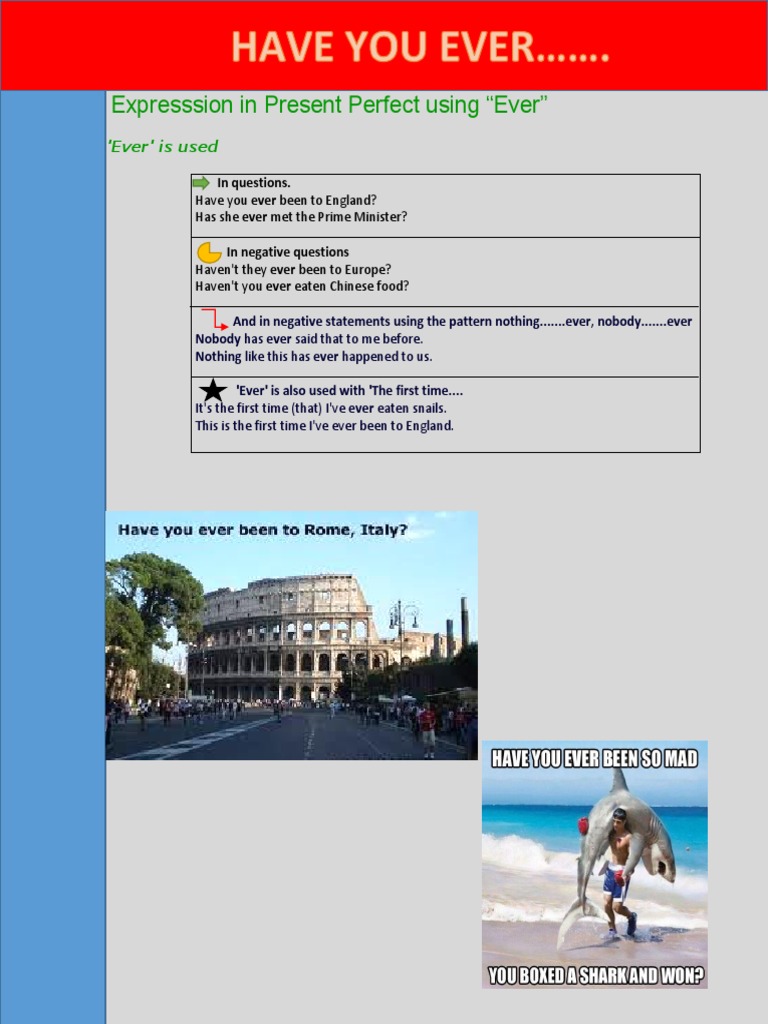 Have You Ever Questions | PDF | Syntax | Morphology