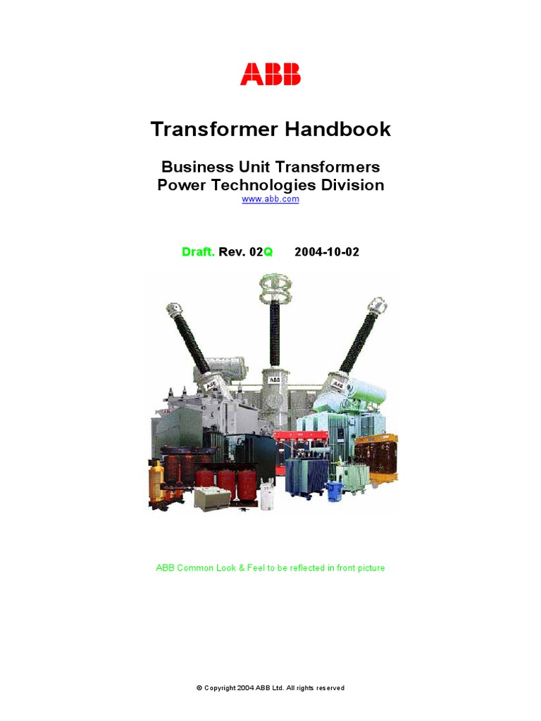 ABB Transformer Handbook | PDF | Electric Power Distribution | Transformer