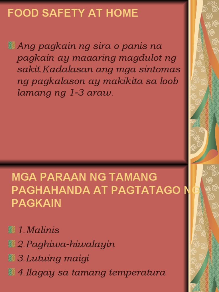 Food Safety at Home | PDF