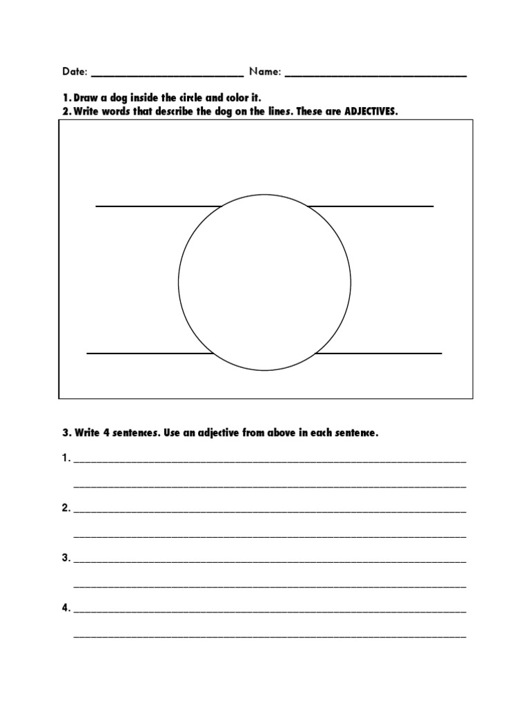 Adjective Mind Map | PDF | Language Arts & Discipline