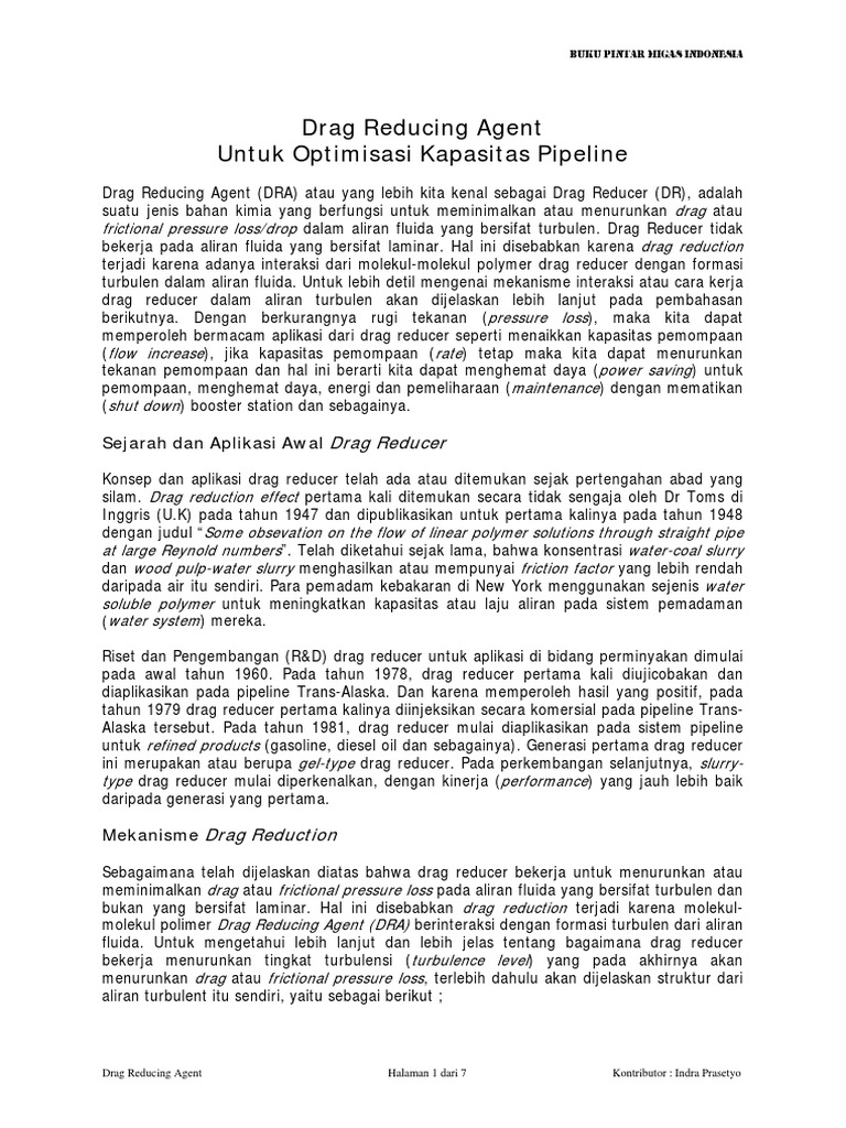 Drag Reducing Agent | PDF