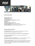 LSPD Application: Nico Miller's Profile | PDF | Police Officer | Police