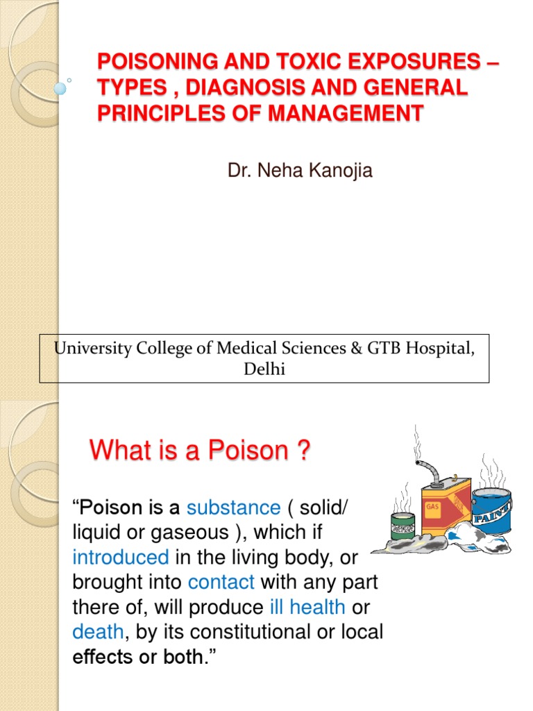 General Management of A Case of Poisoning | PDF | Vomiting | Poison