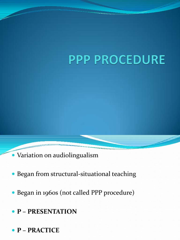 PPP Procedure | PDF | Competence (Human Resources) | Psychological Concepts