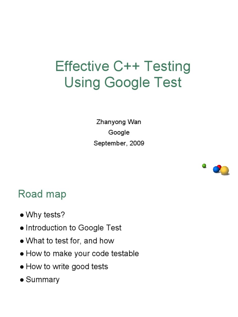 Effective C Testing Using Google Test | PDF | Interface (Computing ...