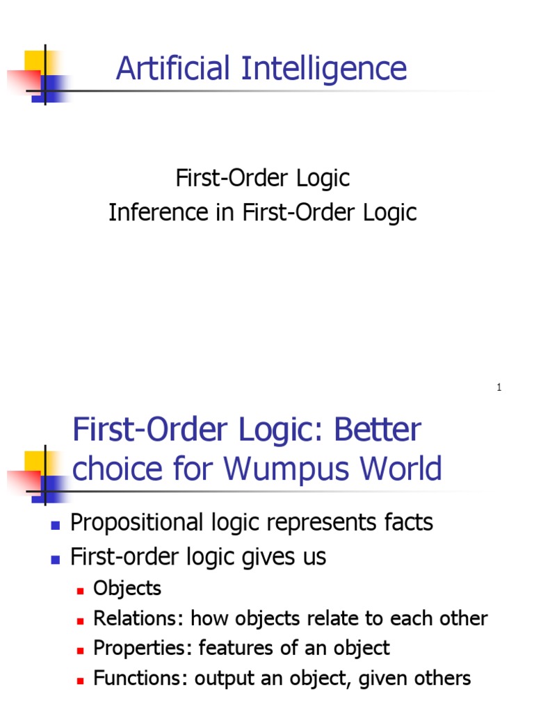 Ai FOL | PDF | First Order Logic | Logic