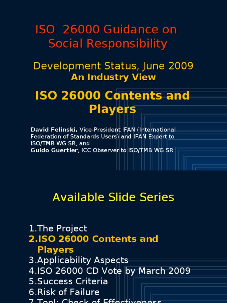 ISO 26000 (2) Contents 2009-06 | PDF | International Organization For ...