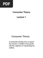 Assumptions of Consumer Choice Theory | PDF | Utility | Economics