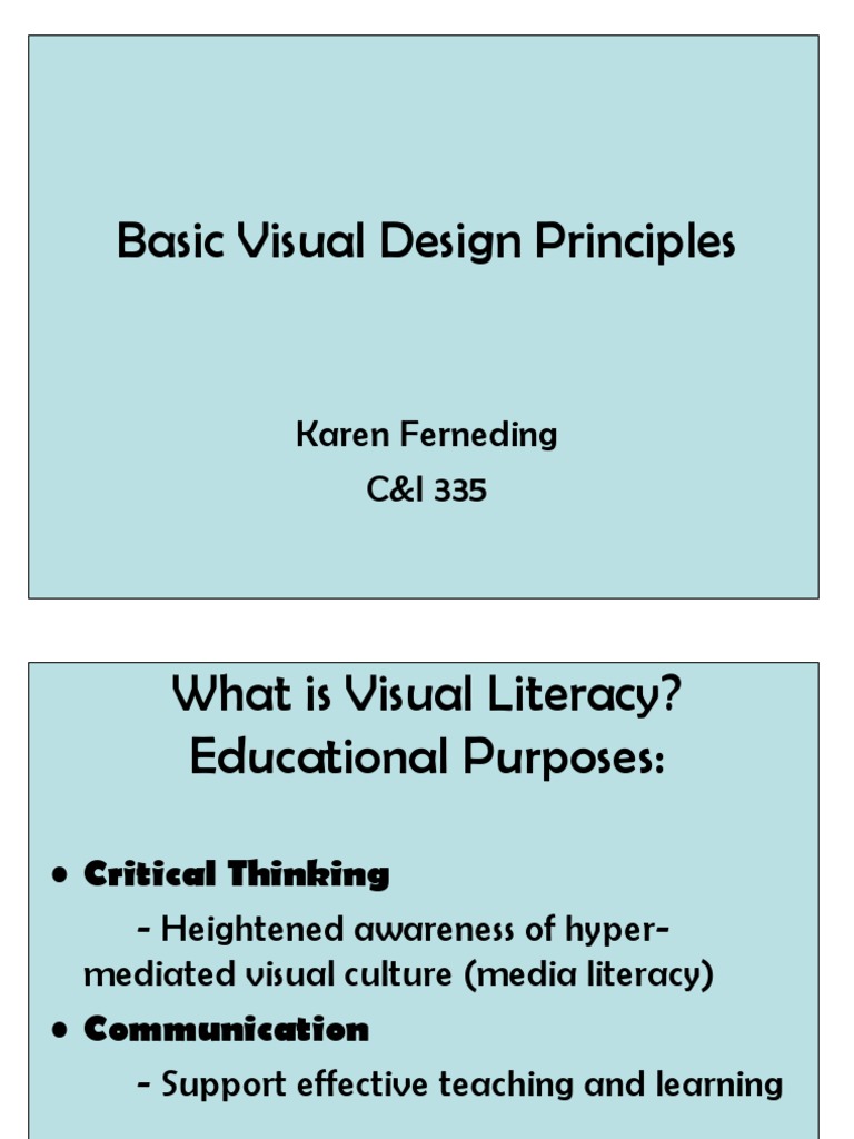 Basic Visual Design Principles | PDF | Perception | Memory