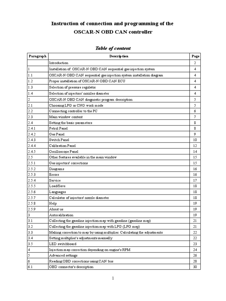 OSCAR-N OBD CAN Controller Setup Guide | PDF