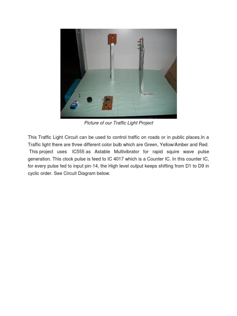 Traffic Light Control Circuit Project | PDF | Science & Mathematics