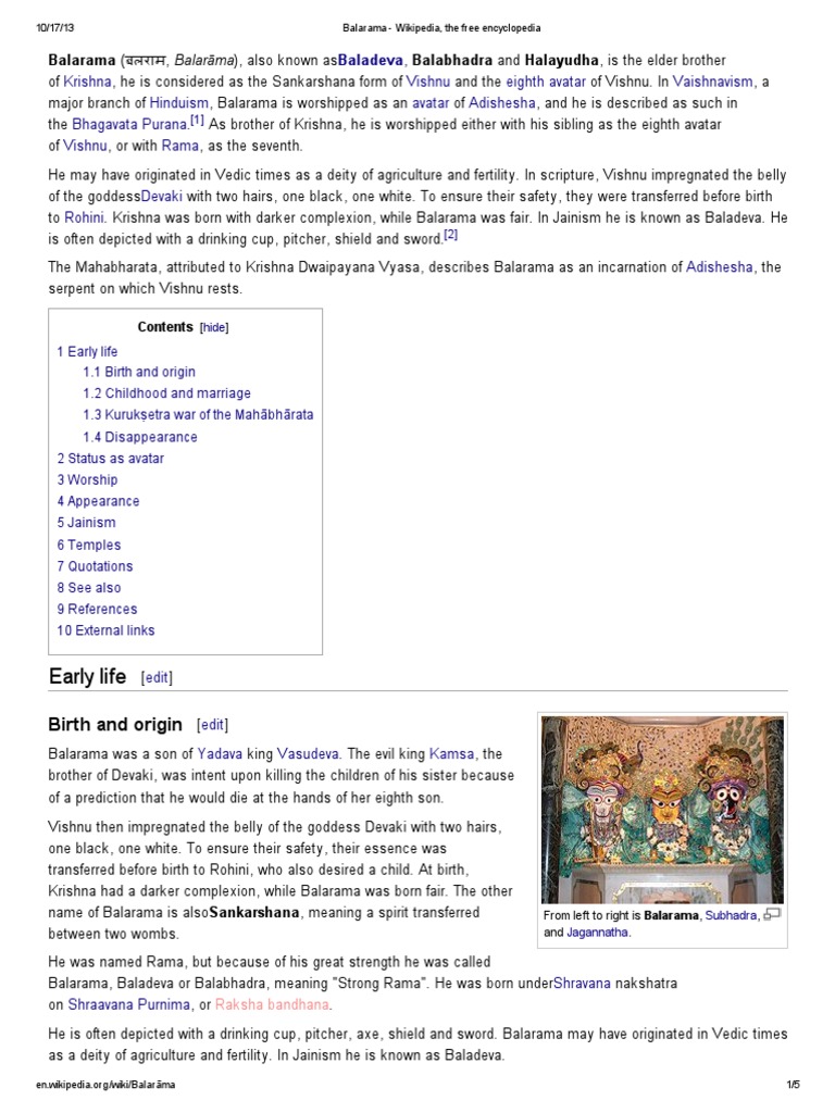 Balaram A | PDF | Theism | Mahabharata