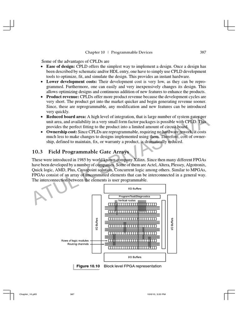 Atul K Srivastava: 10.3 Field Programmable Gate Arrays | Download Free PDF | Field Programmable ...
