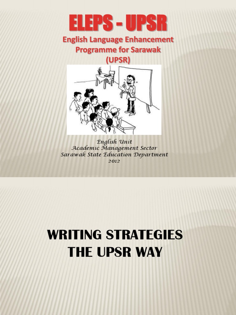 Eleps - Upsr: English Language Enhancement Programme For Sarawak (UPSR ...
