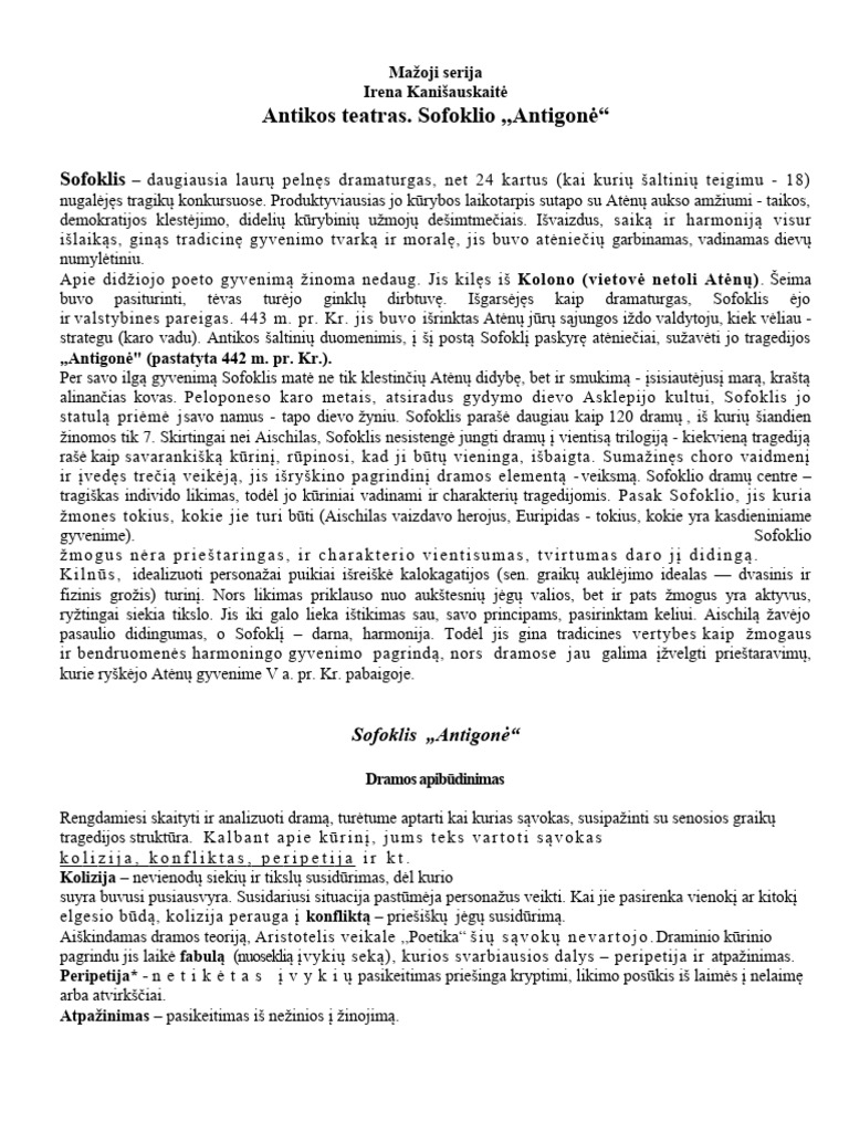 Sofoklis. Antigone | PDF