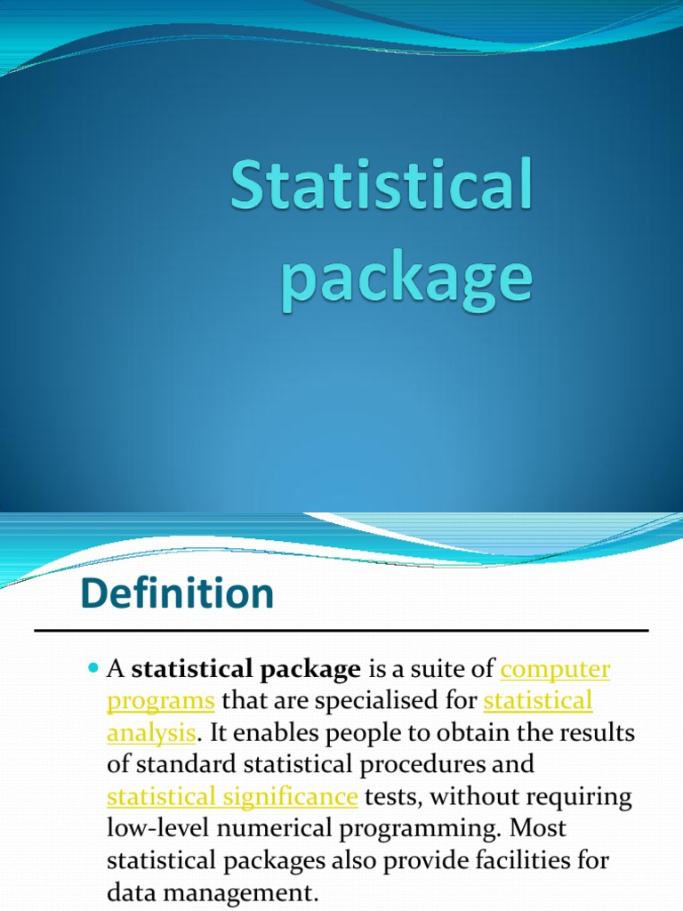 Statistical Package | PDF | Spss | Menu (Computing)