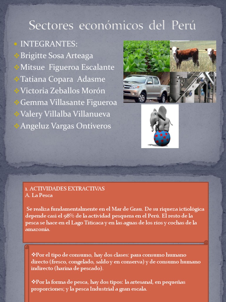 Sectores Económicos Del Perú | PDF | Perú | Industrias