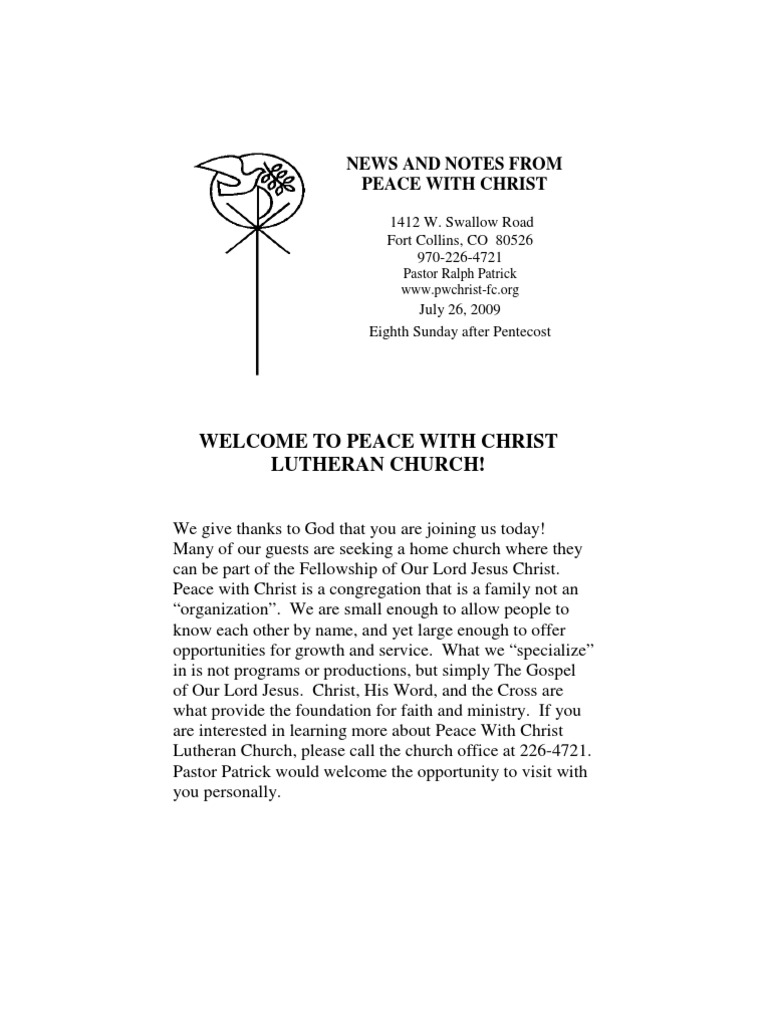 Green Sheet - July 26, 2009 | PDF | Ancient Mediterranean Religions | Jesus