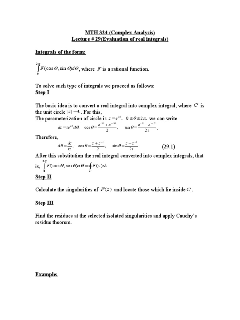 mth-324-complex-analysis-lecture-29-evaluation-of-real-integrals