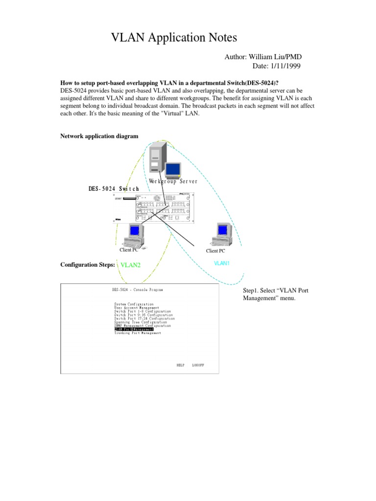 Setup Port-Based Overlapping VLAN | PDF