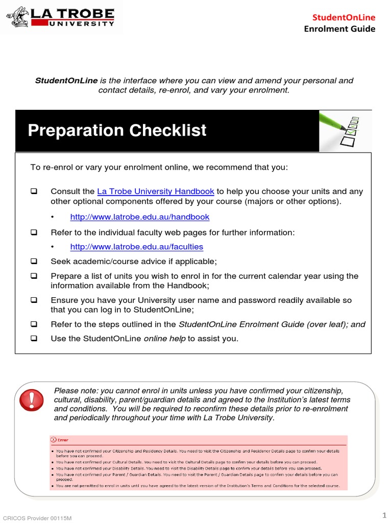 StudentOnLine Enrolment Guide | PDF | Hyperlink | Computing