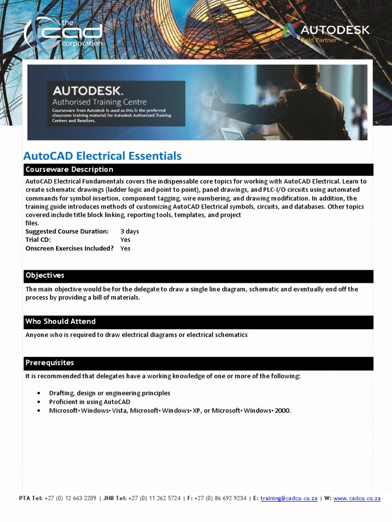 AutoCAD Electrical Essentials | PDF | Electronic Circuits | Databases