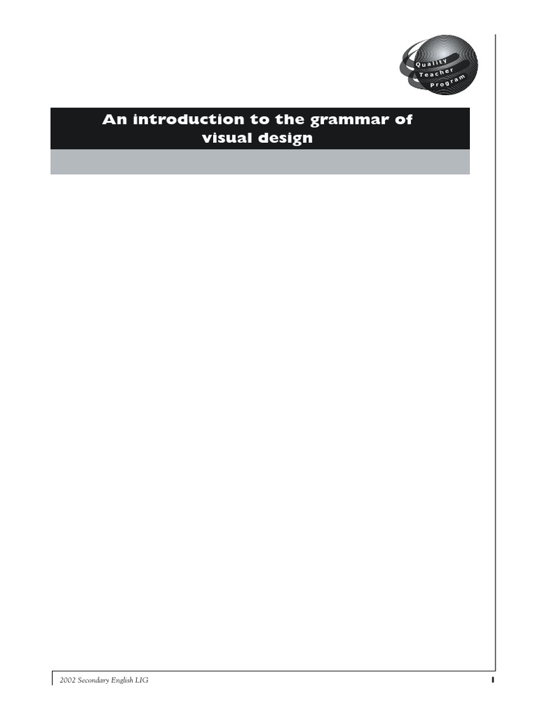 Visual Design Grammar in Education | PDF | Perspective (Graphical ...
