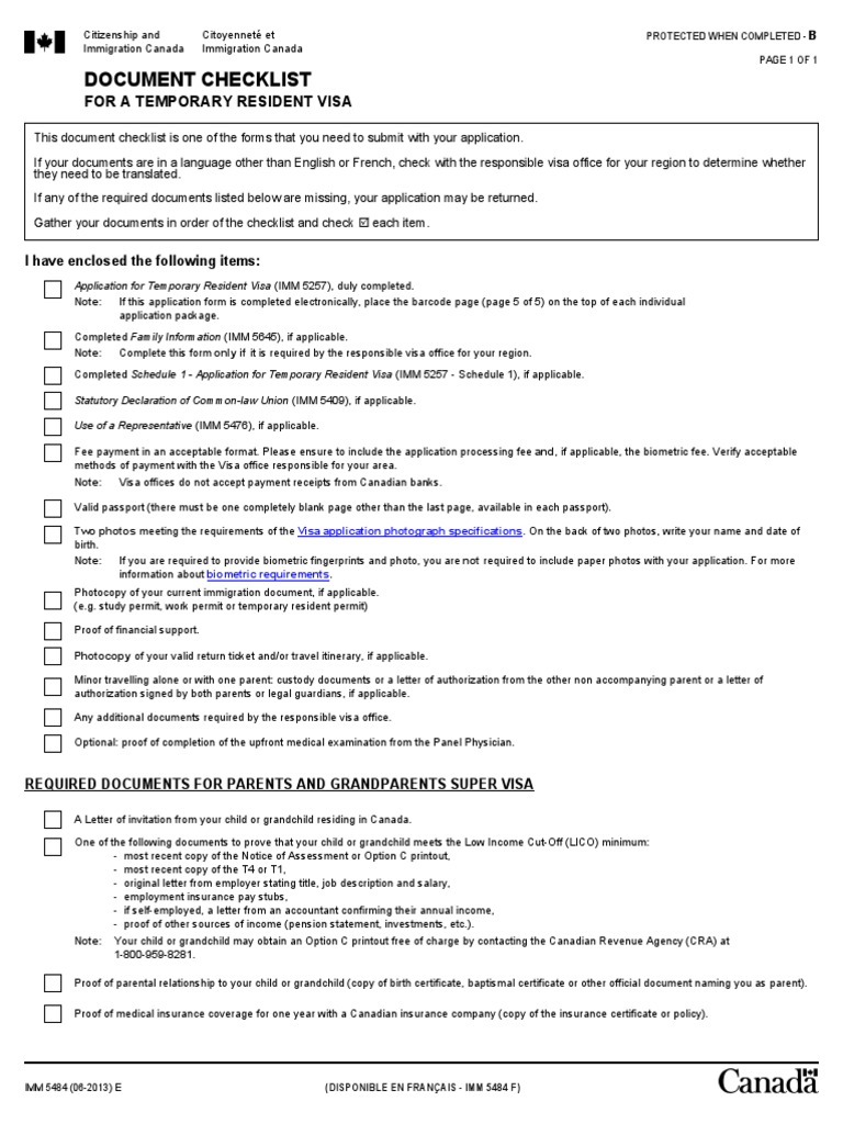 IMM5484E.pdf | Travel Visa | Government And Personhood | Prueba ...