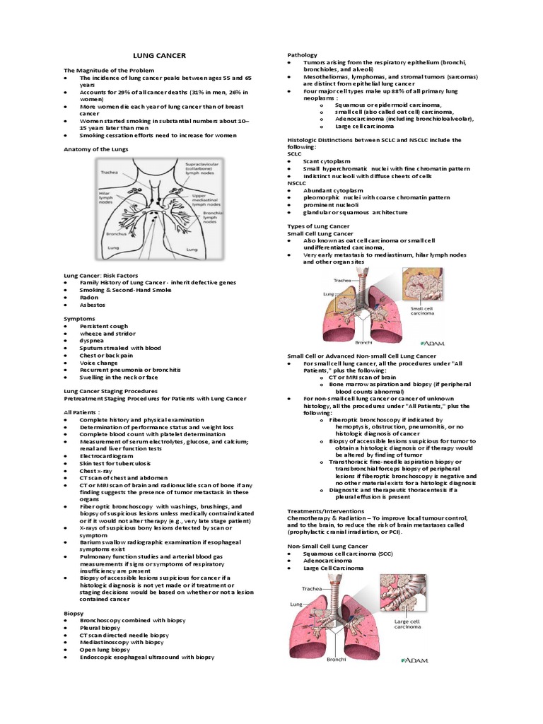 Lung Cancer | PDF | Lung Cancer | Cervical Cancer