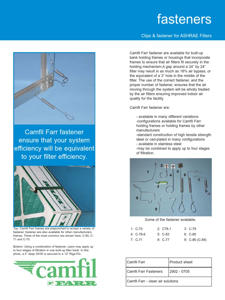 Camfil Farr Fasteners | PDF | Computing And Information Technology
