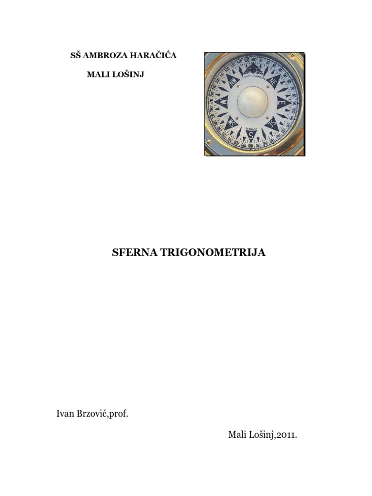 Sferna Trigonometrija | PDF