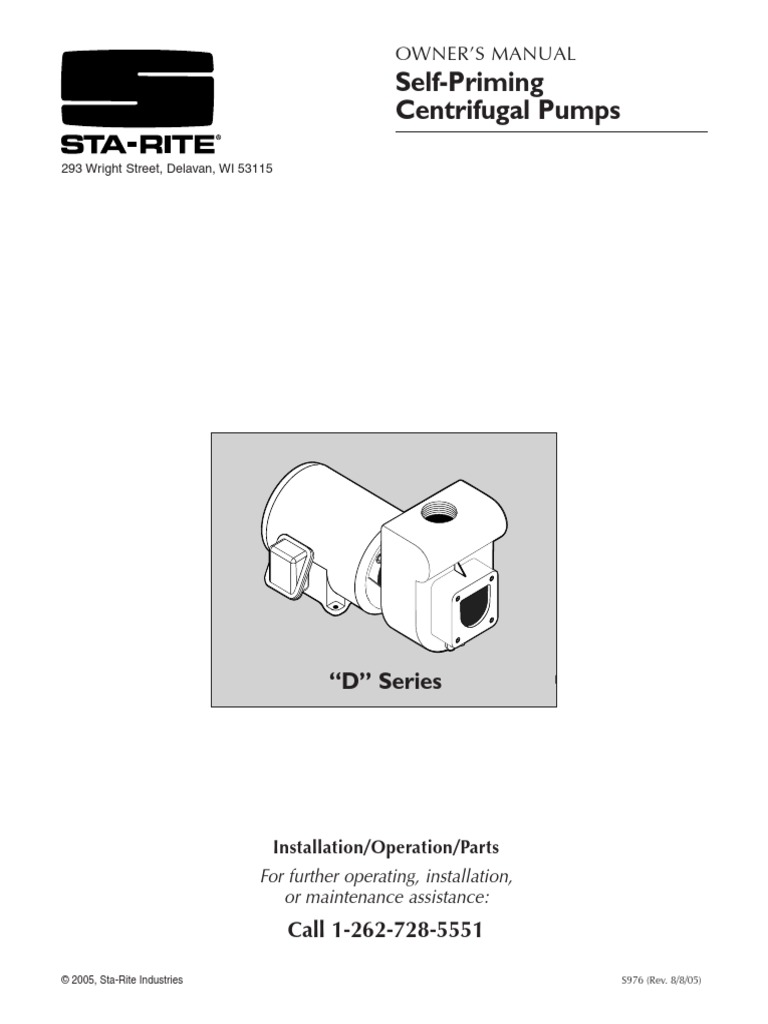Bomas Centrifugas Sta-Rite Owner Manuals | PDF | Electrical Wiring | Pump