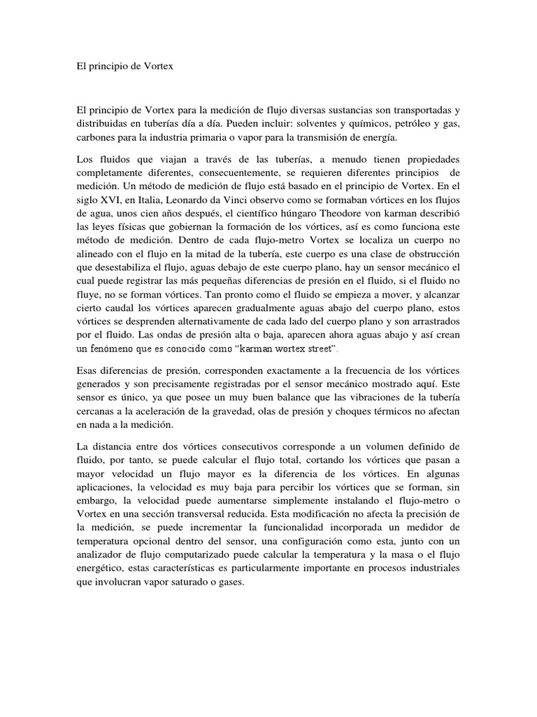 El Principio de Vortex | PDF | Medición | Presión