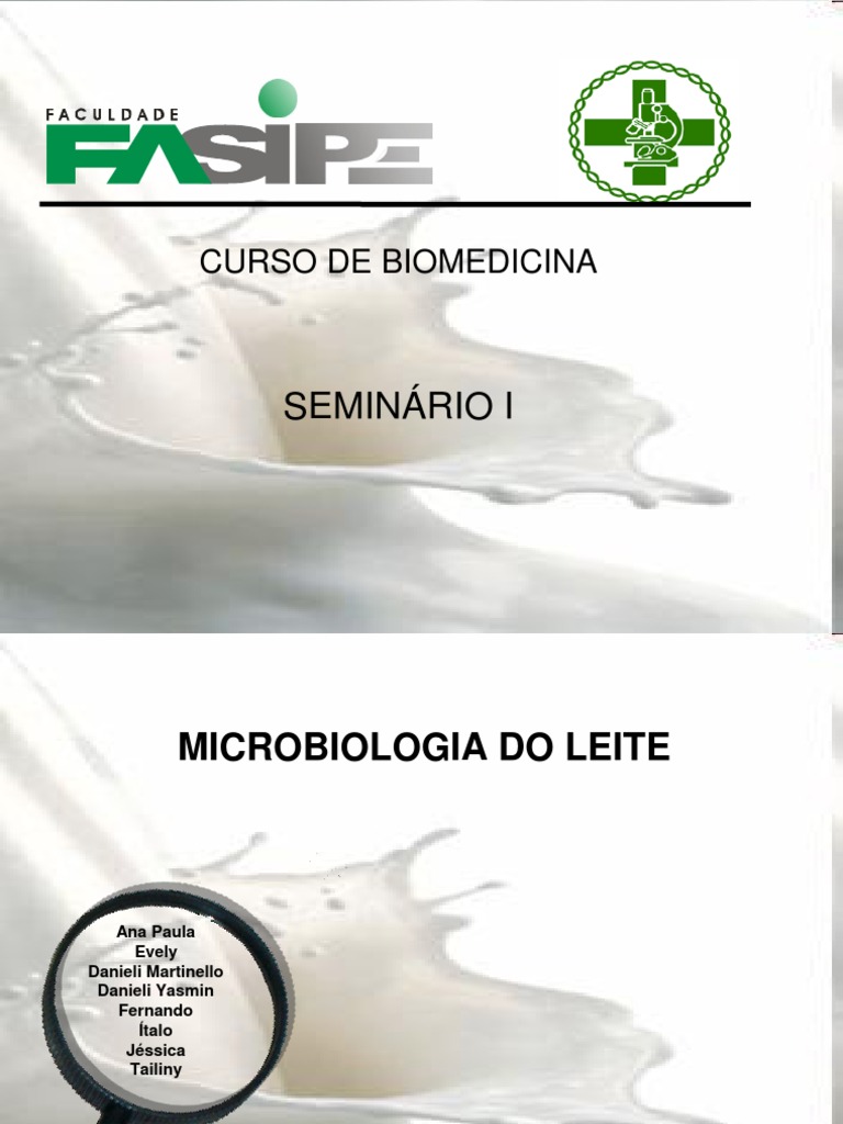 Slide Leite Microbiologia Do Leite | PDF | Estafilococo | Leite
