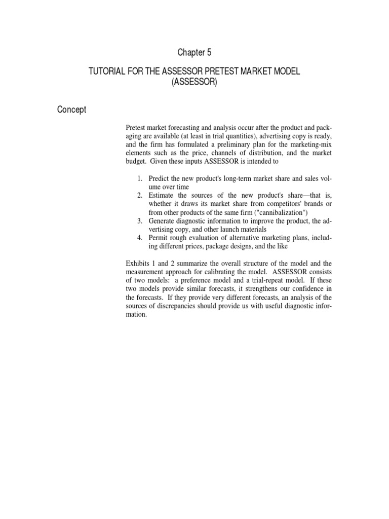 Assessor Model NPD | PDF | Forecasting | Advertising