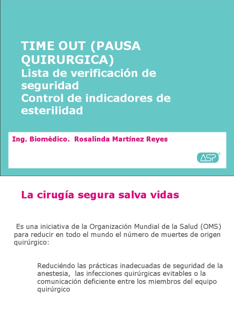 Time Out | PDF | Cirugía | Medicina